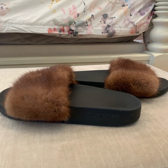Givenchy | Shoes | Givenchy Fur Slides | Poshmark